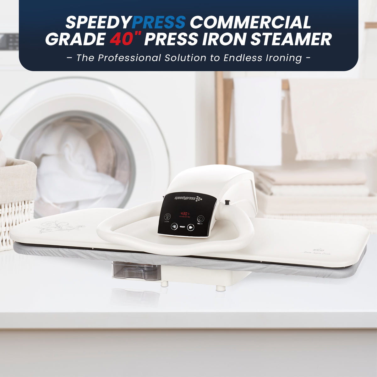 SpeedyPress 100HD 40 Inch Professional Steam Press For Clothes ...